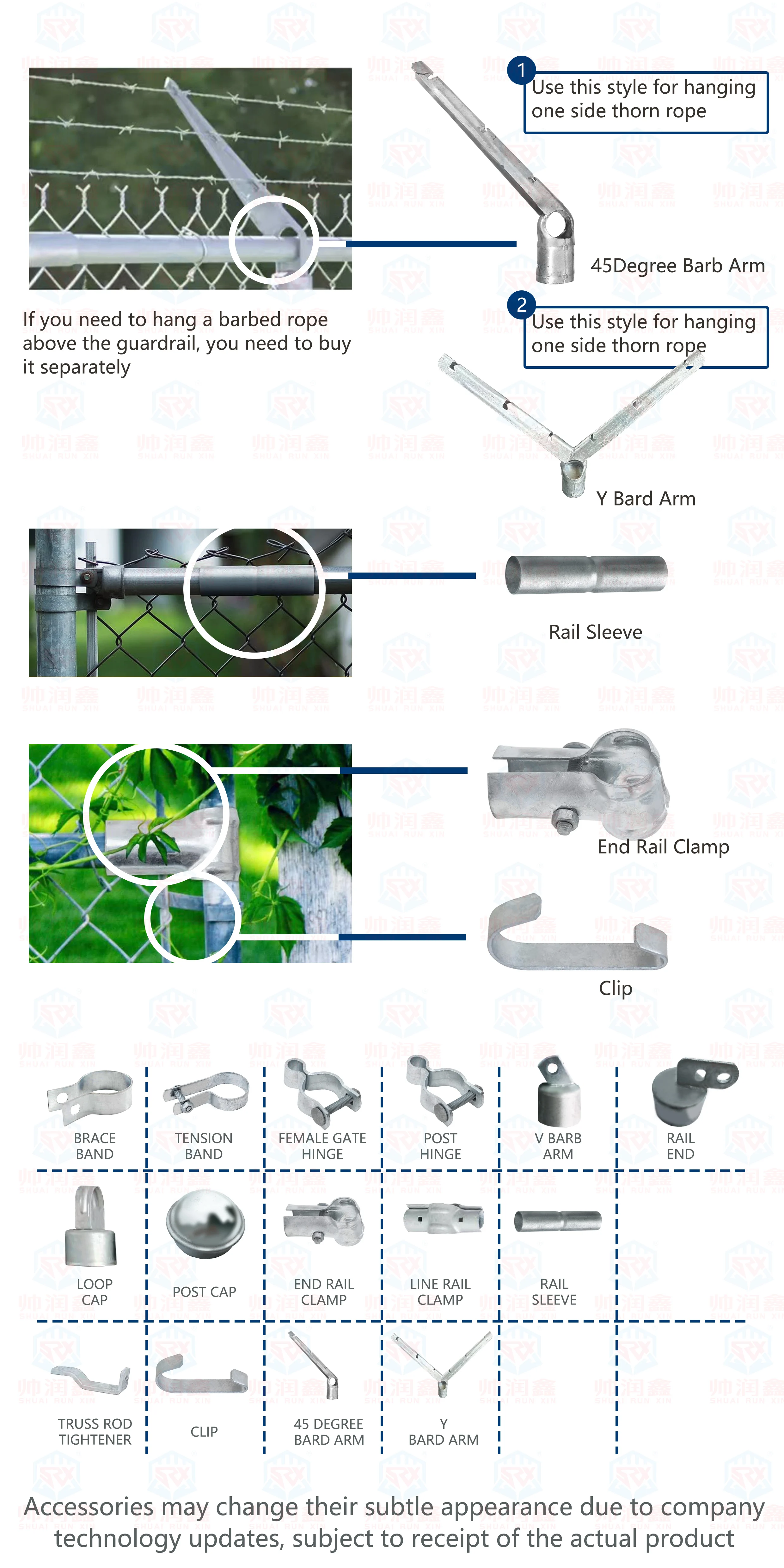 High Quality Galvanized Fencing Panels Metal Frame Powder Coating Chain ...