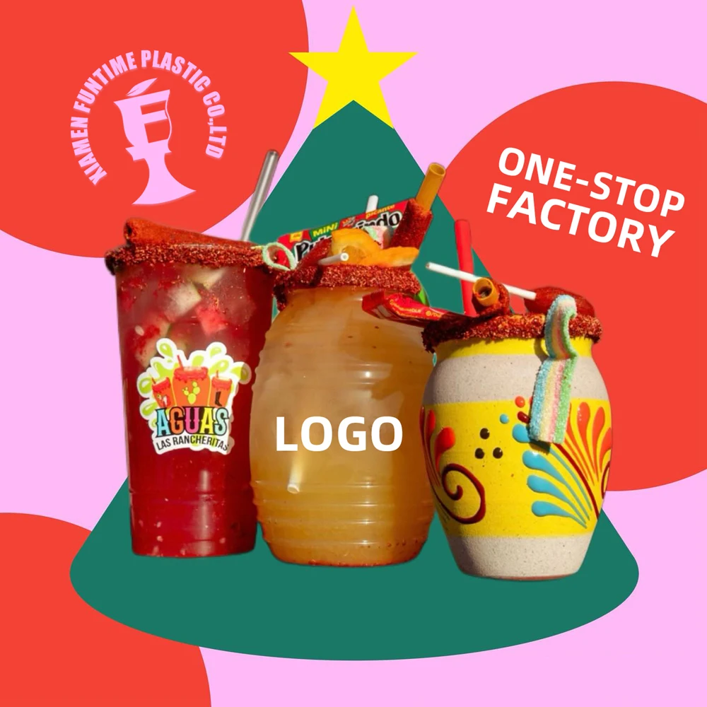 Plastic Slush Yard Cups - Perfect for Daiquiri Bars & Parties