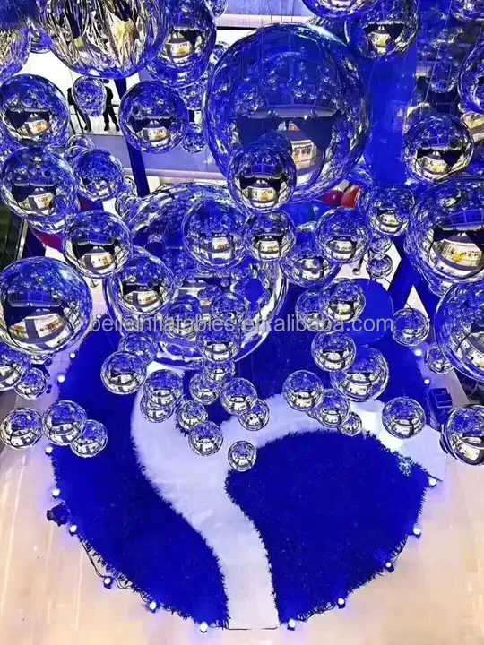 Outdoor Event/Gold/Silver Giant PVC Inflatable Mirror Ball Hanging ...