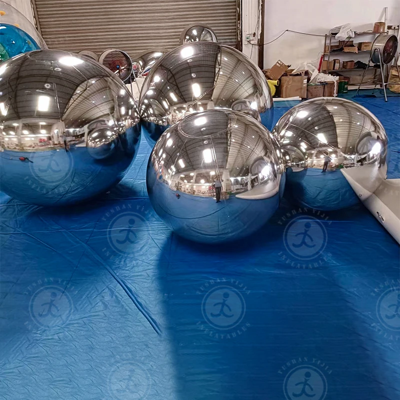 2023 Silver Decorative Hollow Gold Mirror Disco Point Ball 100cm ...