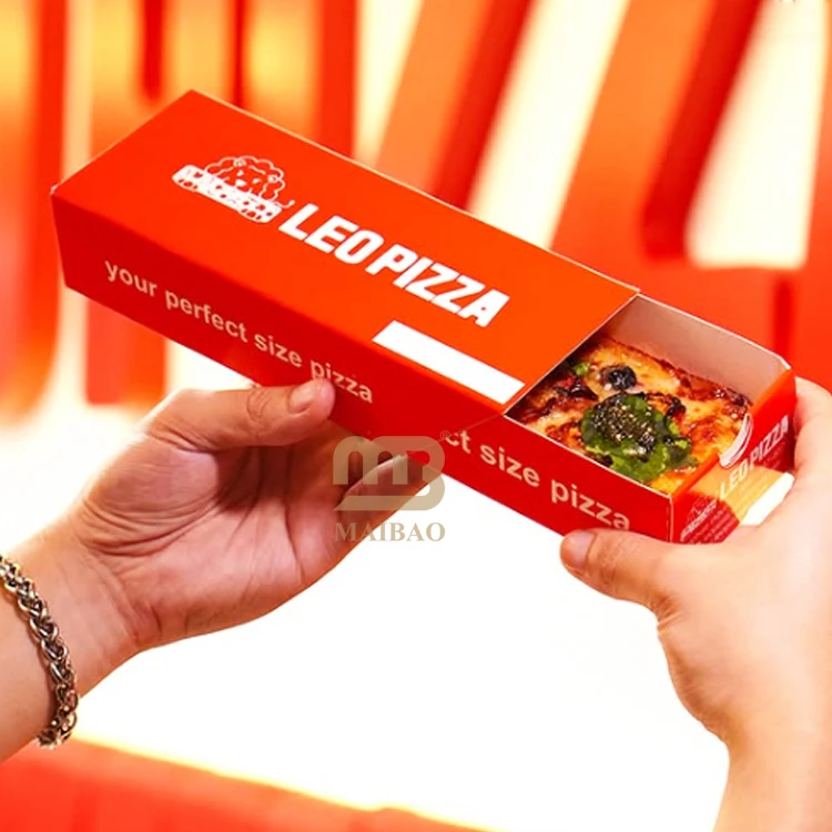 25cm Korean Pizza Box - Custom Printed Slide Drawer