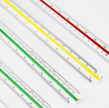Three Edge Triangle Scale Ruler Plastic Engineering Design Ruler - Buy ...