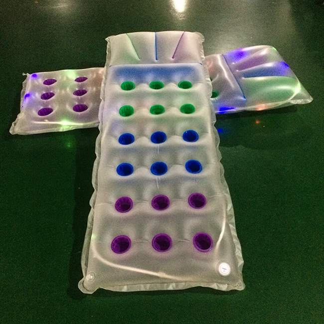 LED Flashing Swimming Pool Float Inflatable Toys Beach Multi-Color ...