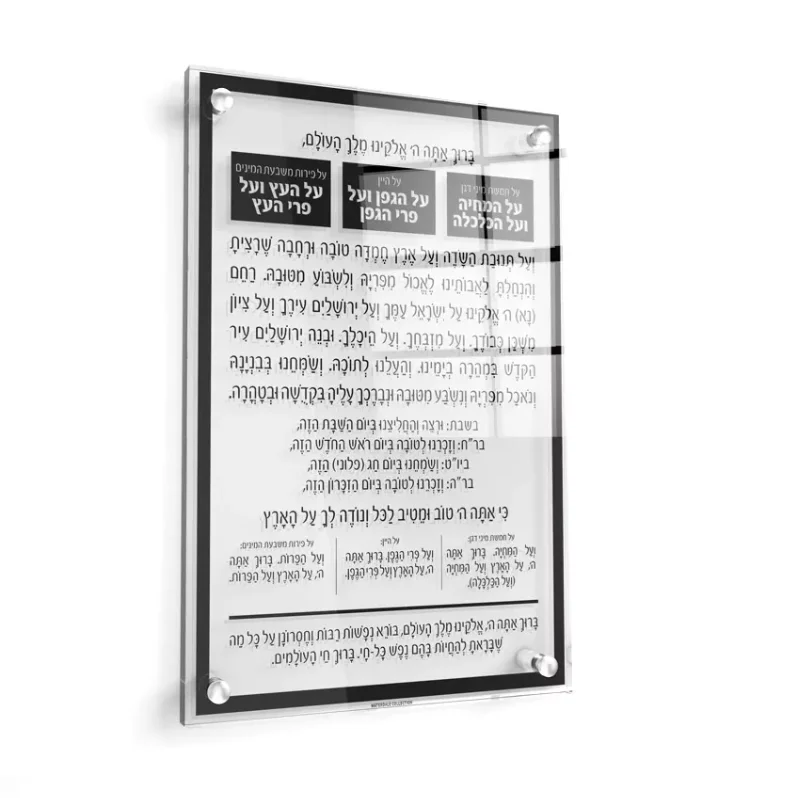 Custom Judaica Modern Floating Lucite Basic Traditional Asher Yatzar ...