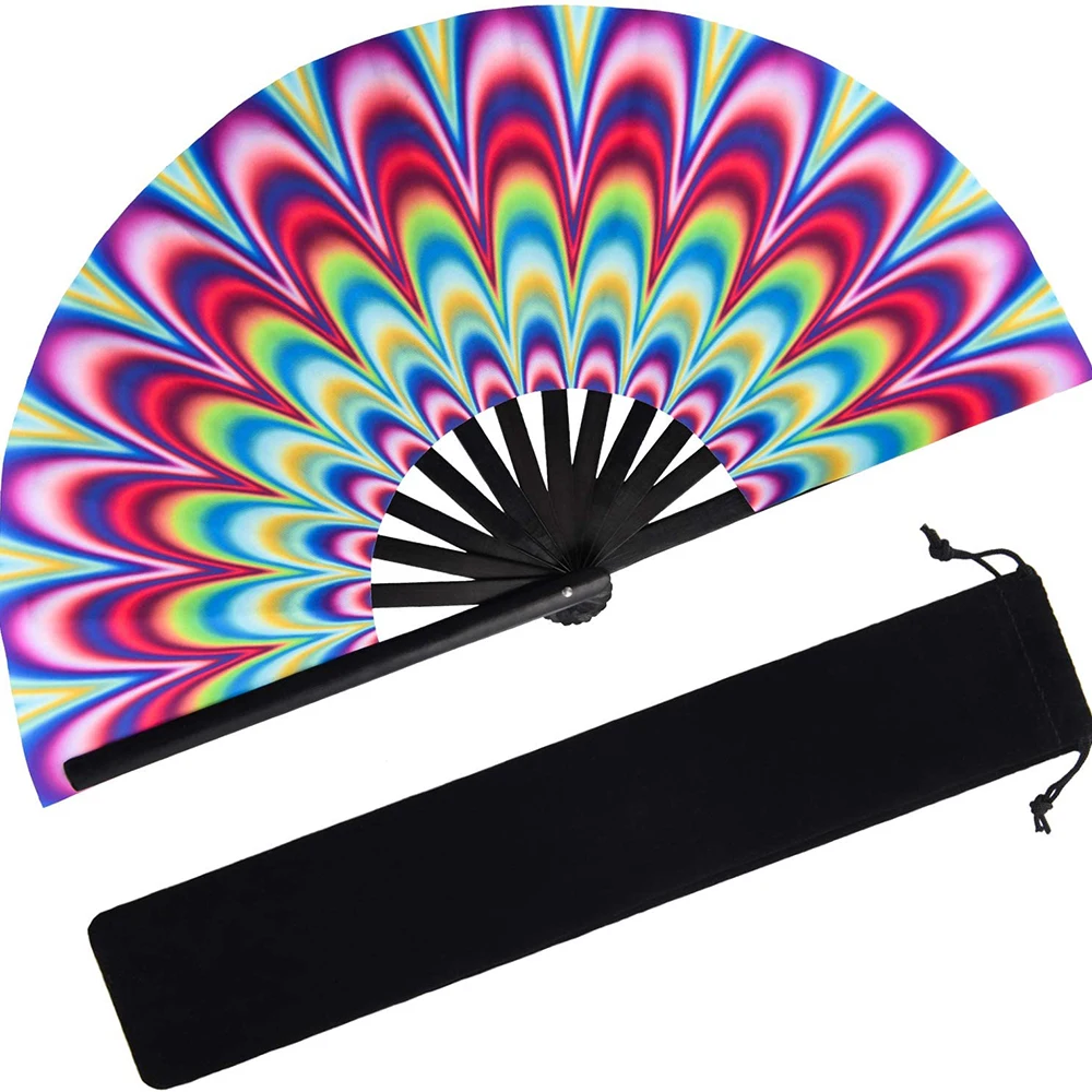 Promotional Plastic Hand Fan 33cm Plastic Clack Rave Fan Customized ...