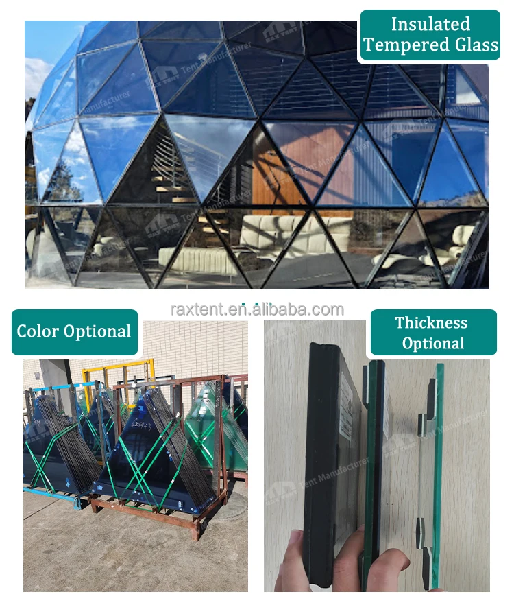 Customized Glamping Dome House - Glass Geodome for Resort