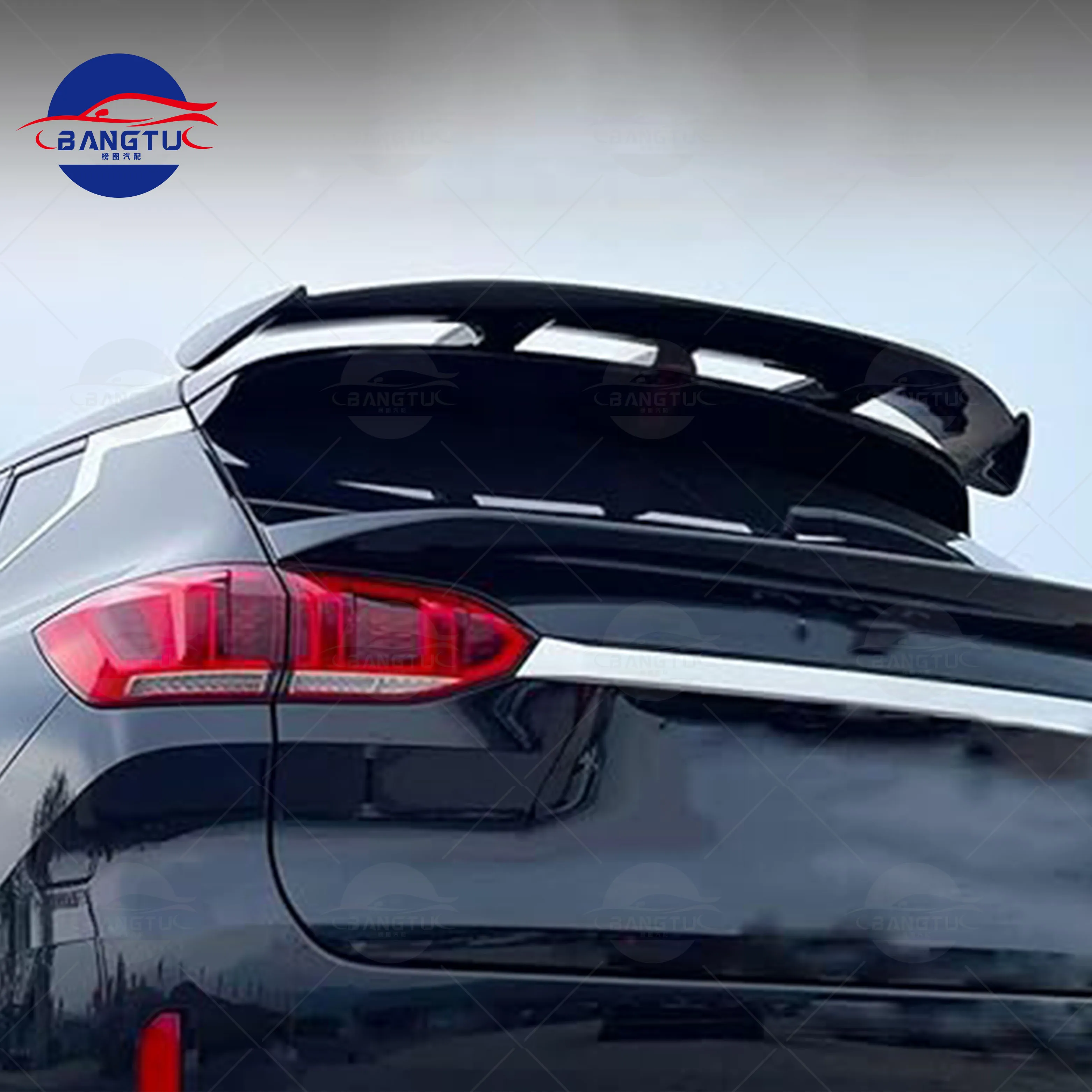 Car Spoilers ABS Plastic Carbon Fiber Gen 3 Universal Rear Window Roof ...