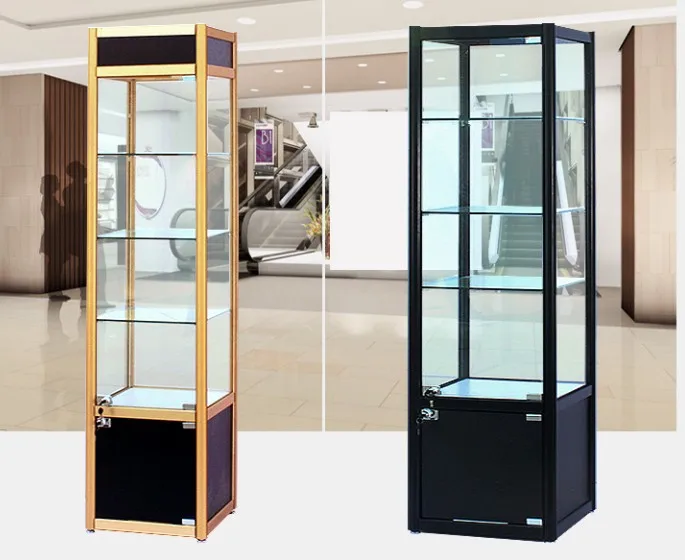 Interior Decoration Shelf Fashion Stand Glass Trophy Case Cabinet ...