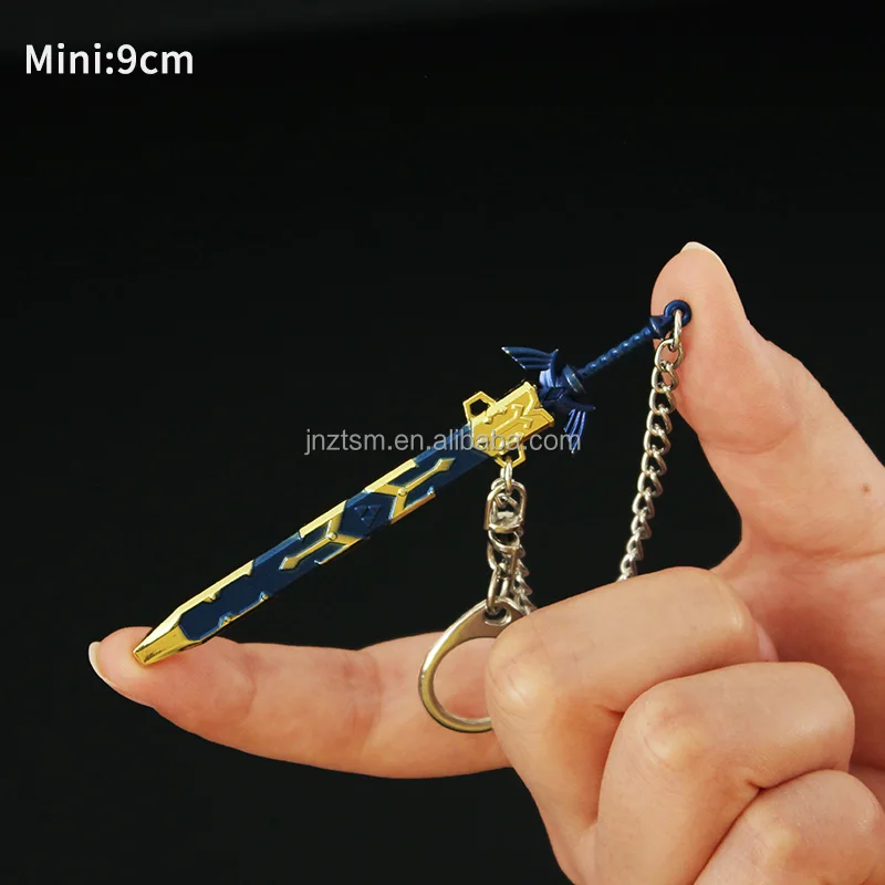 Mini Metal Sword - Master Sword Hylian Shield Zelda Toy