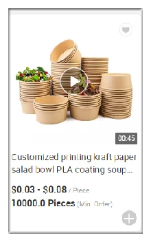 Odm Customized Printing Heatable Coated Biodegradable Paper Bowl For ...