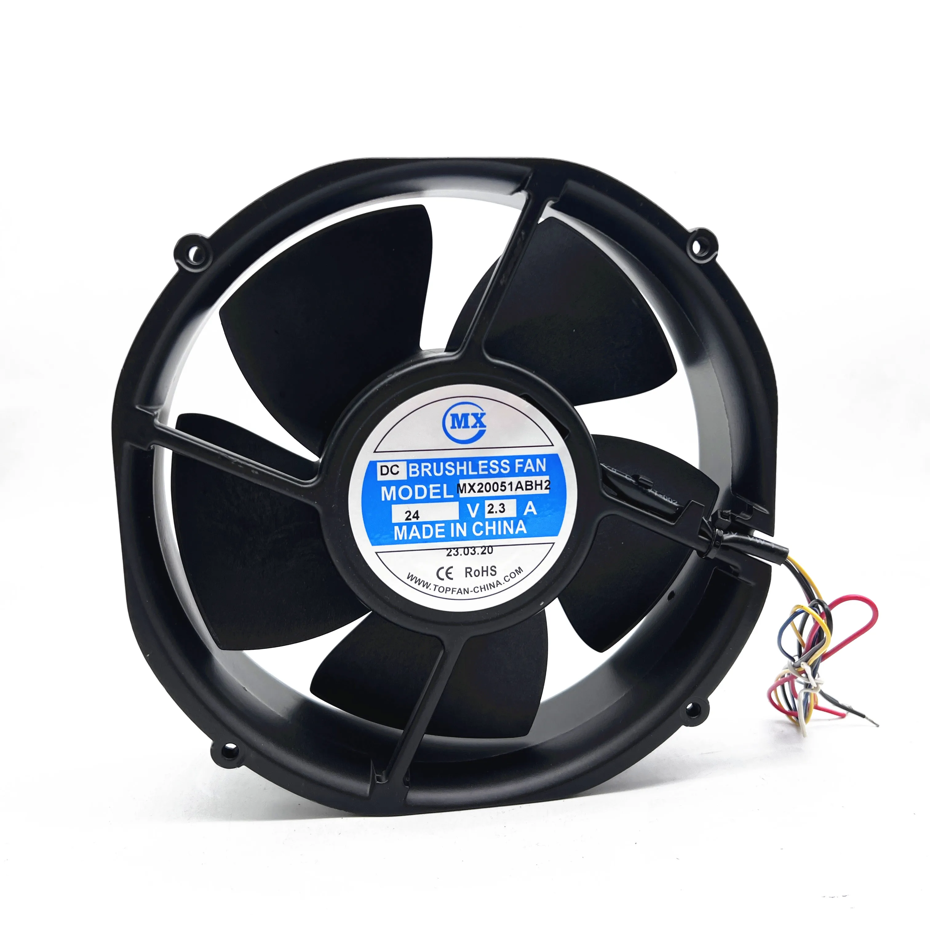 200*51mm 24v 48v Cabinet Fans High Air Flow 5000rpm Outdoor Ventilation ...