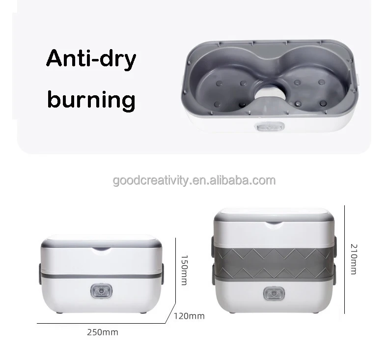 2L Electric Lunch Box Warmer & Portable Food Heater, 5-7 Containers, OEM