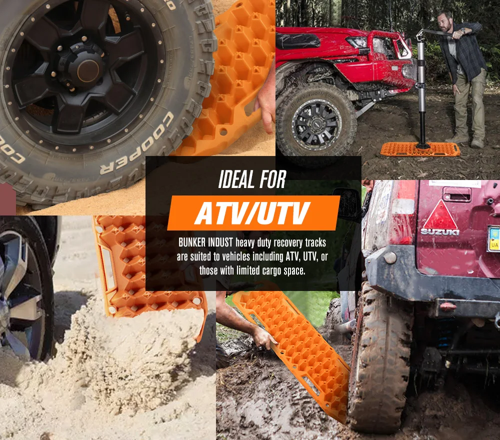 BUNKER INDUST 20T Orange Recovery Tracks - Durable & Versatile