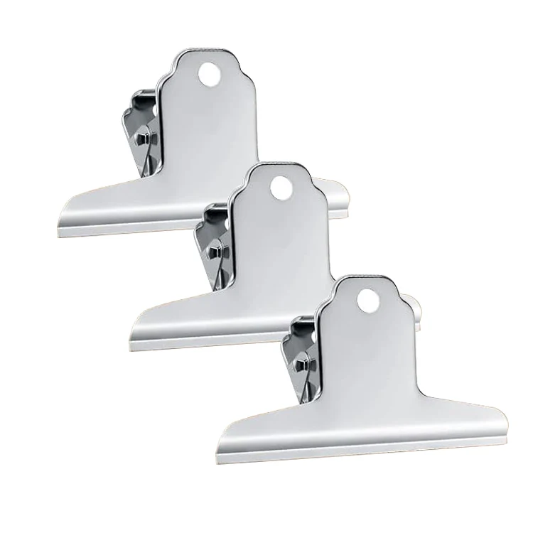 Foska Silver Color 100mm 120mm 145mm Metal Hinge Clip File Clamps For ...