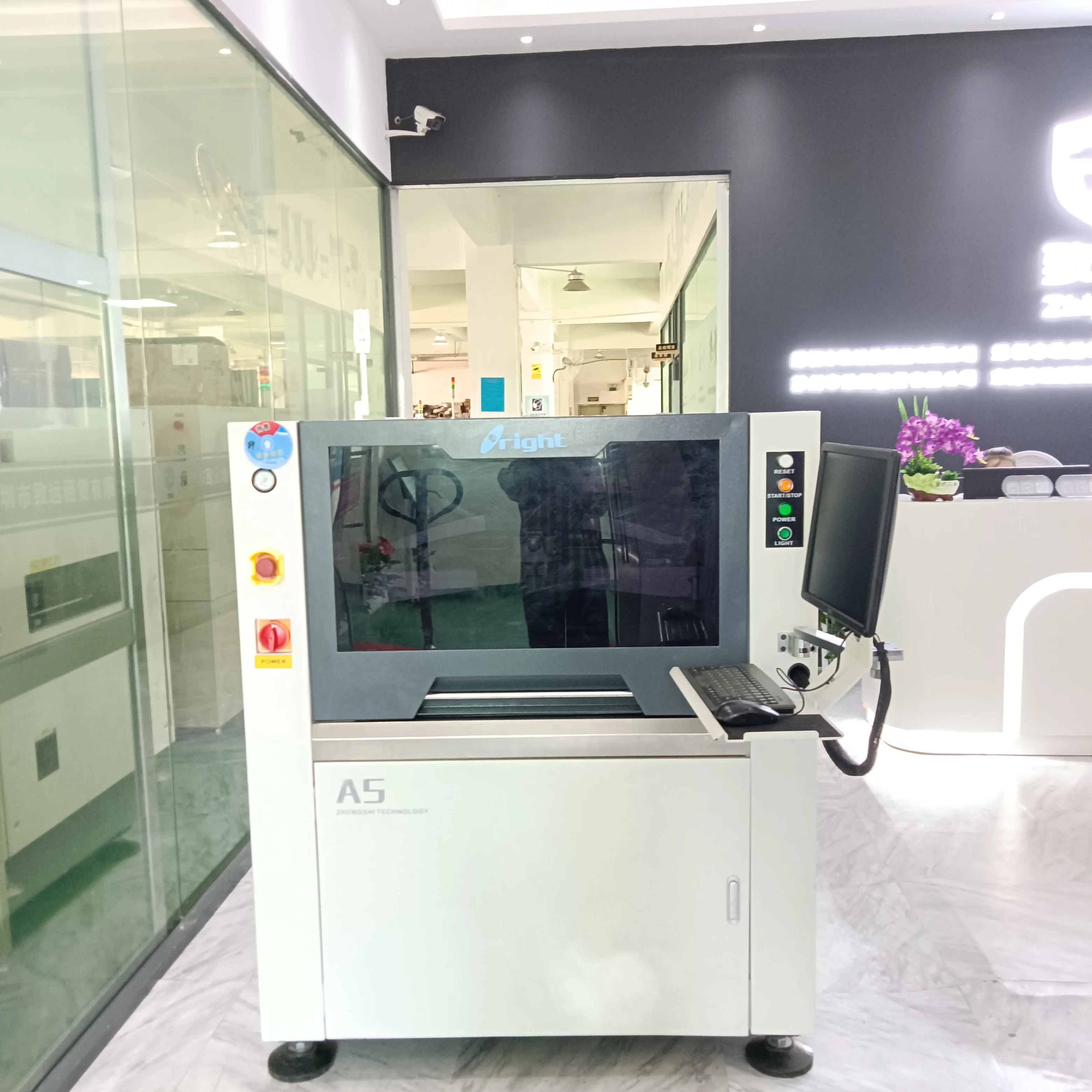 A5 Fully Automatic SMT Screen Printing Machine High Precision UVW Platform Right Vision Assisted ...