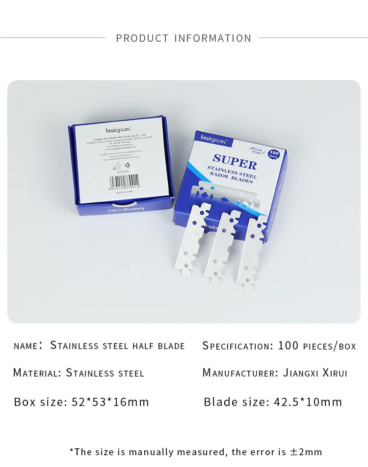 Customized Straight Edge Razor Shaver Blade Single Blade Barber Razor ...