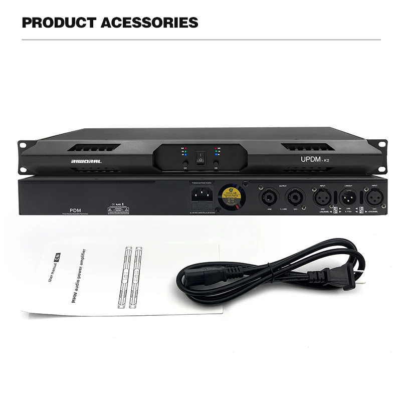 K2 Factory Class D 1000W*2 Channel Power Amplifiers for Stage