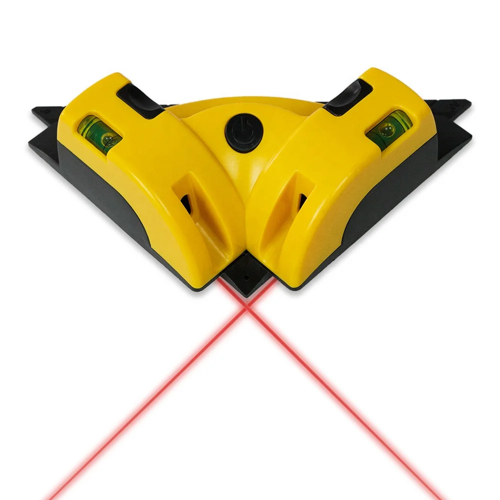 90 degree Square Laser Level With Suction Cups Right Angle Cross Line ...