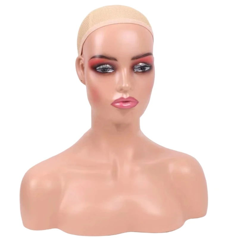 1 Kg Grade 8A Realistic Make up Face African American Female Bust for ...