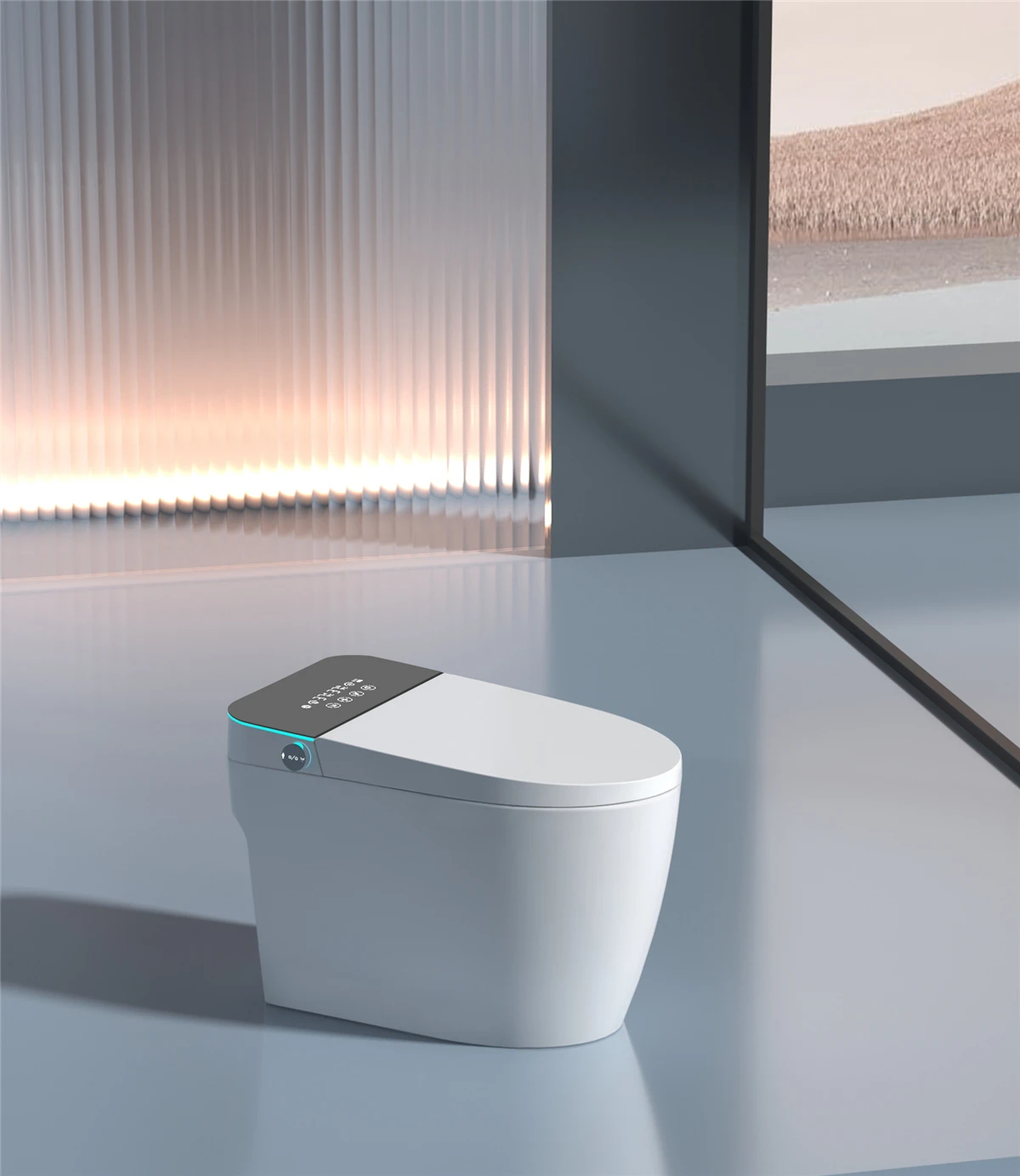 Fashion Auto Sensor Flush Open Electric One Piece Automatic Modern Wc ...