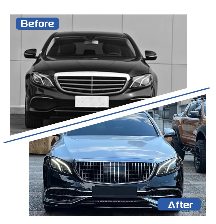 Leishuo Headlight Grill W213 Maybach Body Kit for Mercedes E Class