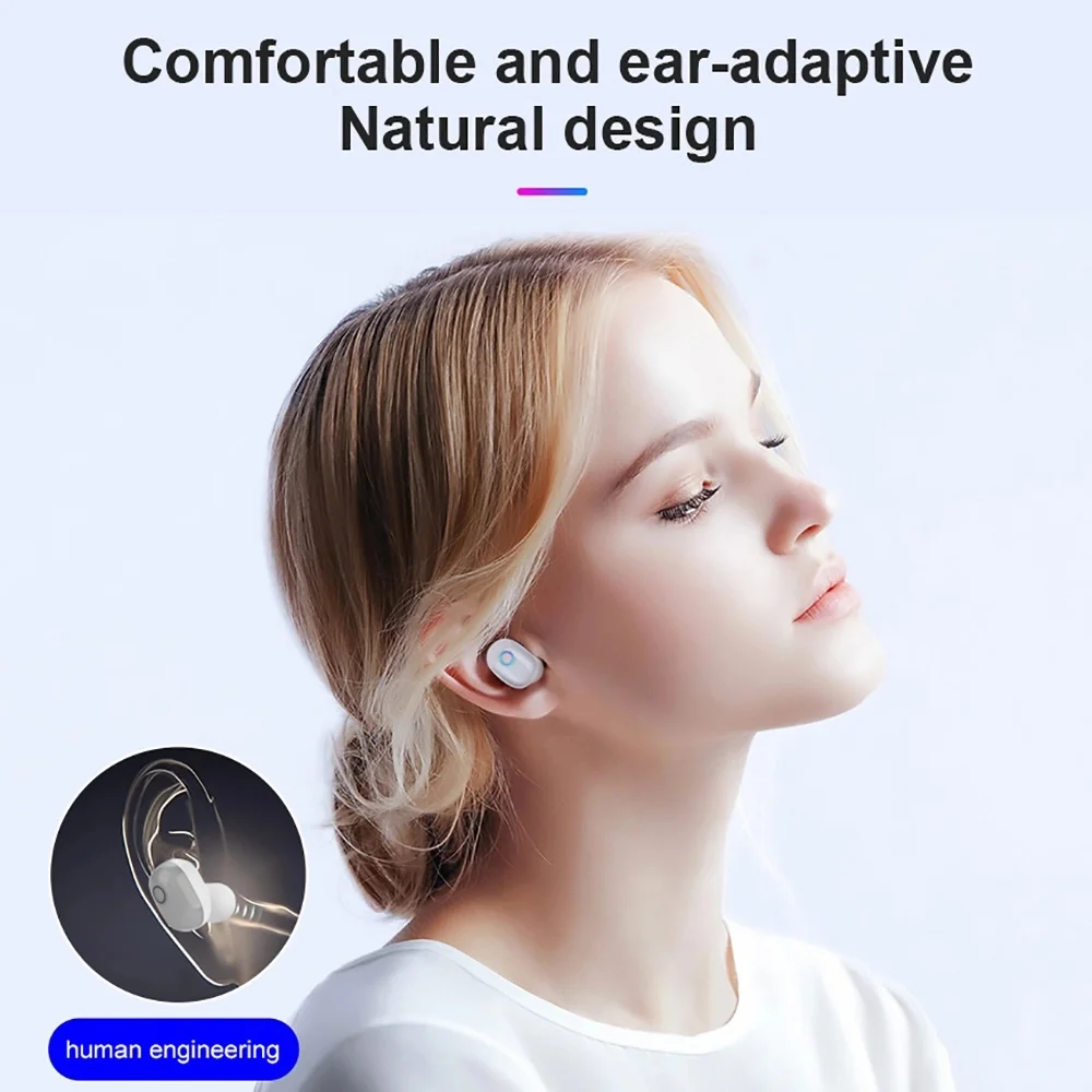TWS J15 Wireless BT Earphones - 6D Hifi Stereo Bass