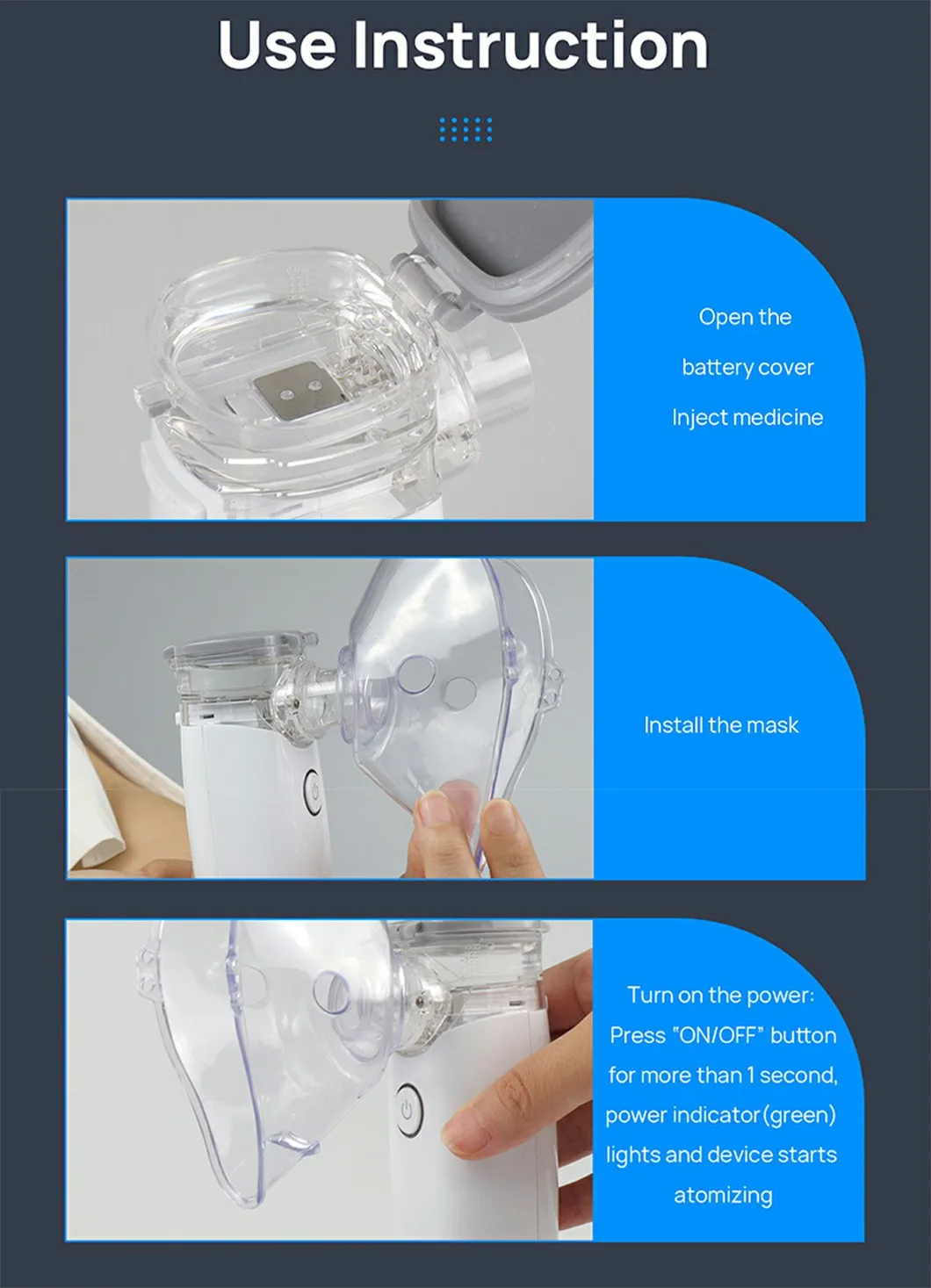 CONTEC NE-M01VET Veterinary Mesh Nebulizer for Pet Health