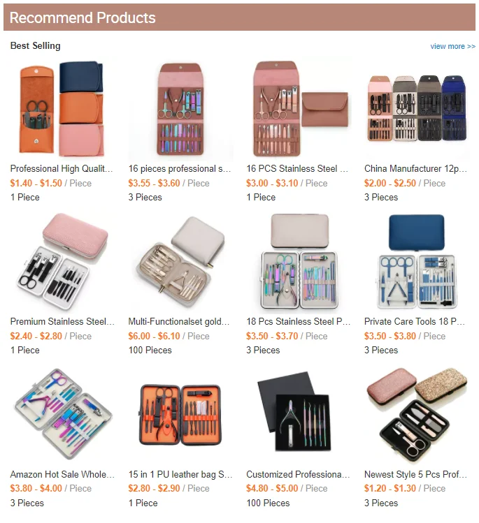 High Quality Stainless Steel Men Nail Kits Manicure Kit Nail Clipper ...