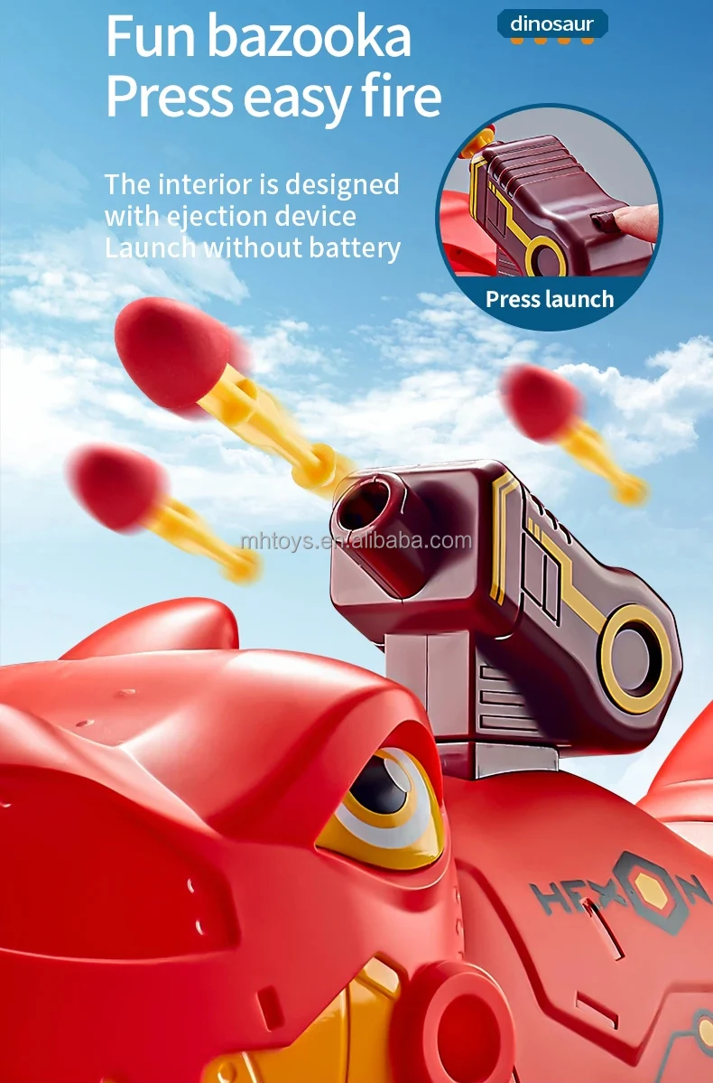 Inertial Catapult Dinosaur Truck - Fun Racing Toy for Kids