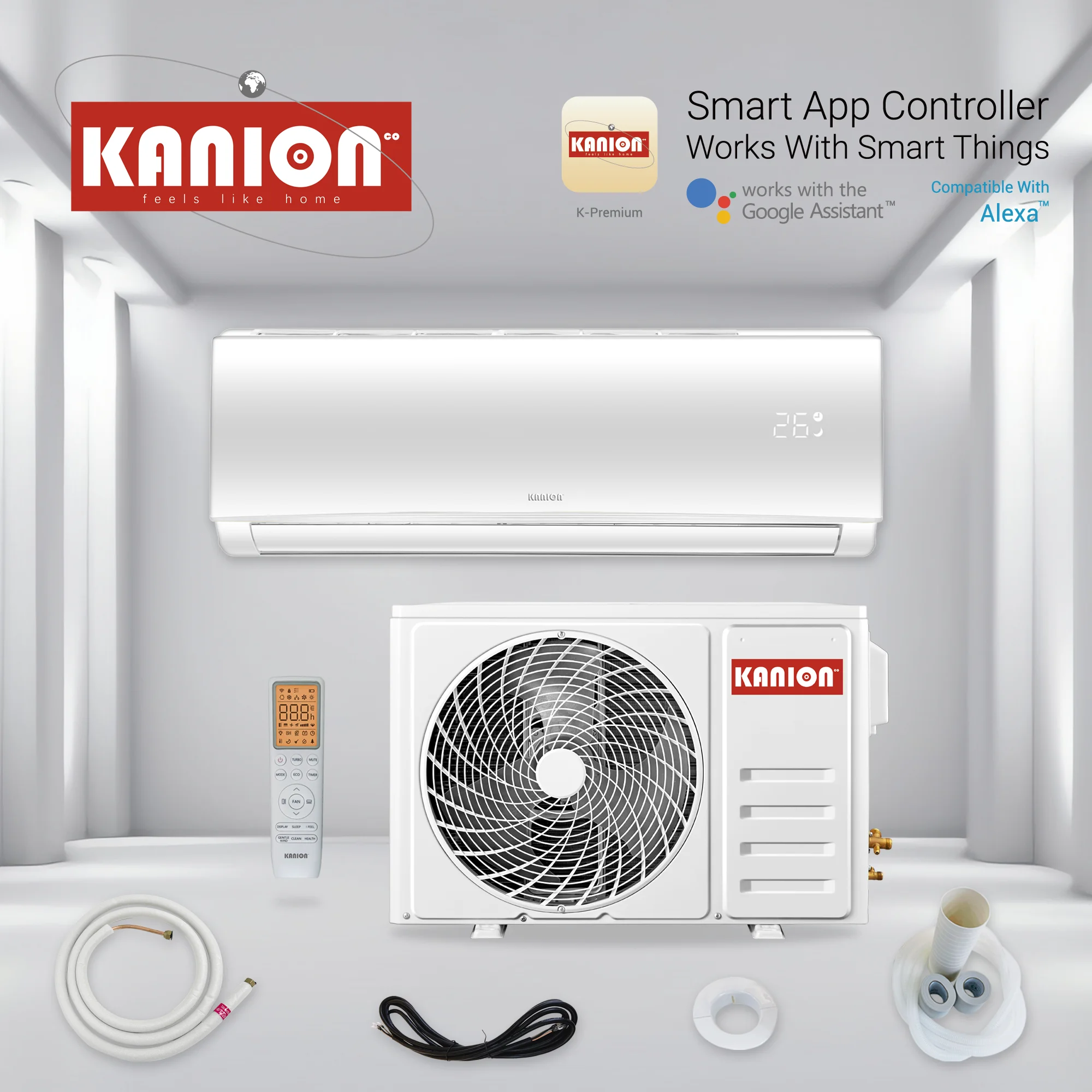 Kanion R32 60HZ cooling only 12000btu Inverter wall spilt air ...