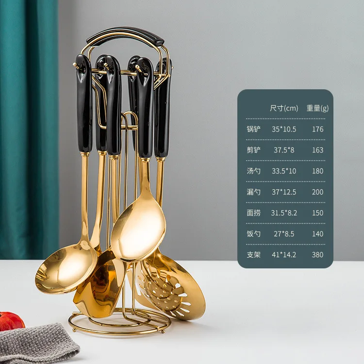 Luxury Kitchen Set Stainless Steel Ceramic Handle Kitchen Set Kitchen ...