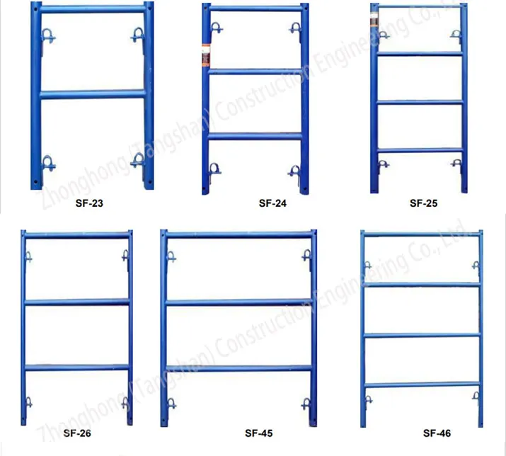 Galvanized Powder Coated Steel Ladder Scaffold H-shaped Steel Door ...