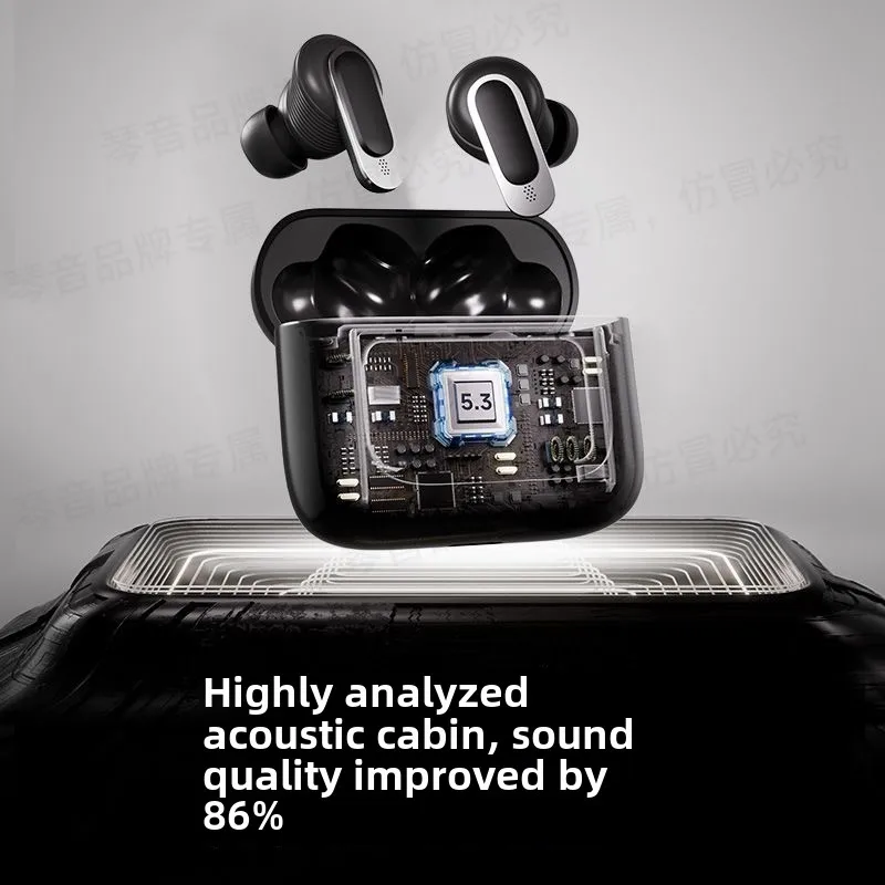 Qinyin V8 ANC Active Noise Cancelling TWS Earphones Long Battery Life ...