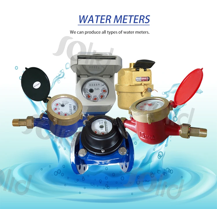 ISO 4064 Class B Woltman Type Dry Dial Cast Iron Body Flanged Water ...