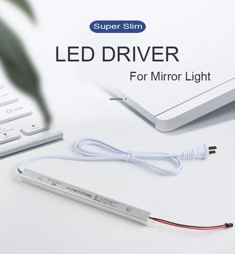 Super Slim DC12V 18W 24W 36W 48W 60W 72W Led Power Supply AC110V 260V ...