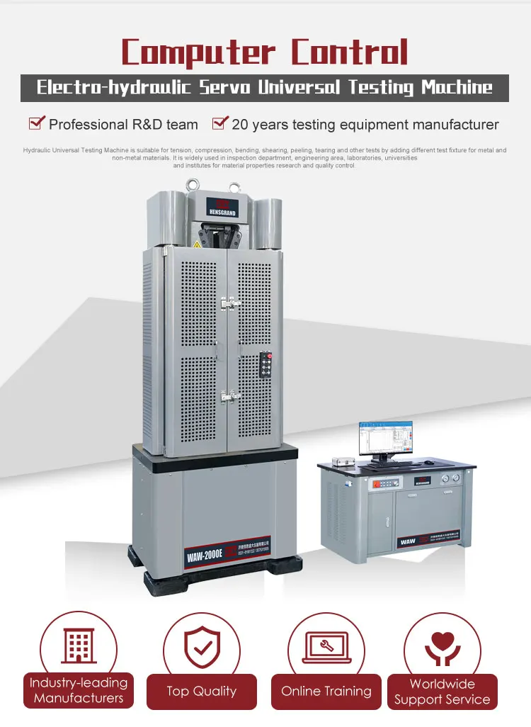 1000kn Tensile Compressive Bending Strength 50ton Universal Testing ...