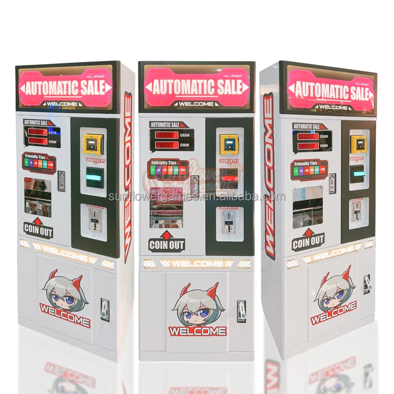 Amusement Double Door Coin Changer Vending Machine Automatic Coin ...