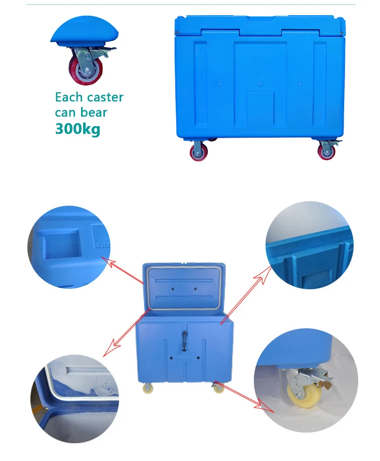 240L Dry Ice Cooling Container Cooler Cleaning Equipment Parts Box With ...