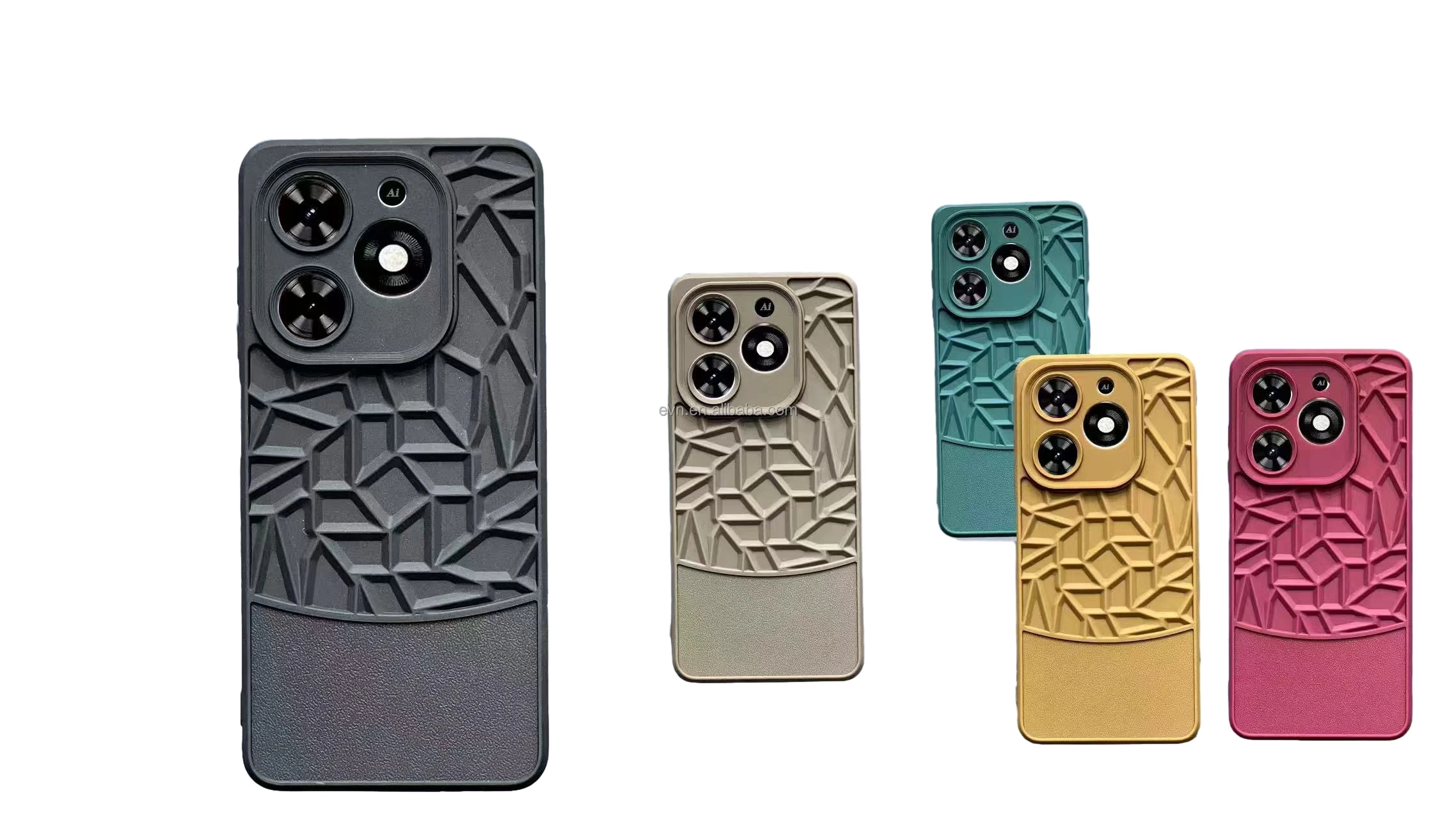 Solid Color Tpu Shockproof Mobile Phone Case For Itel Samsung Galaxy ...