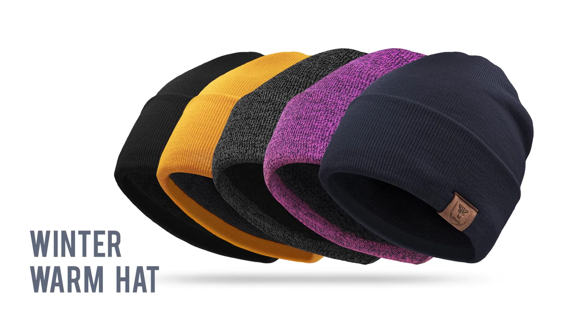 Ozero Beanie For Women Winter Hat Double Layer With Thick Lining Soft ...