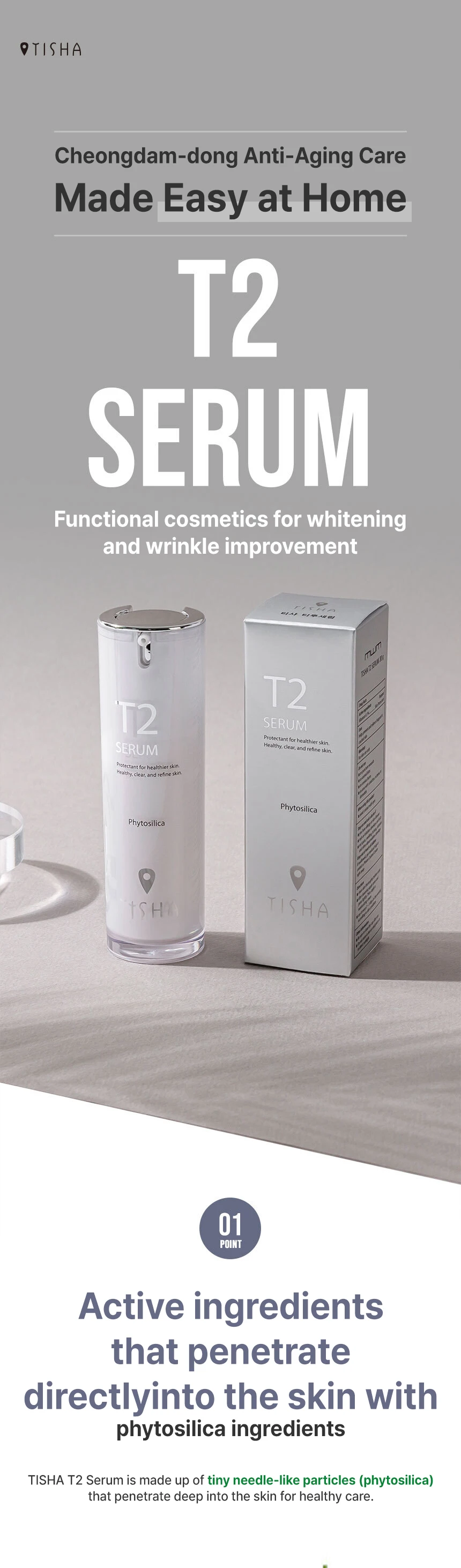 Tisha T2 Serum 30g Korea Hot Selling High Quality Wrinkle Reducing ...
