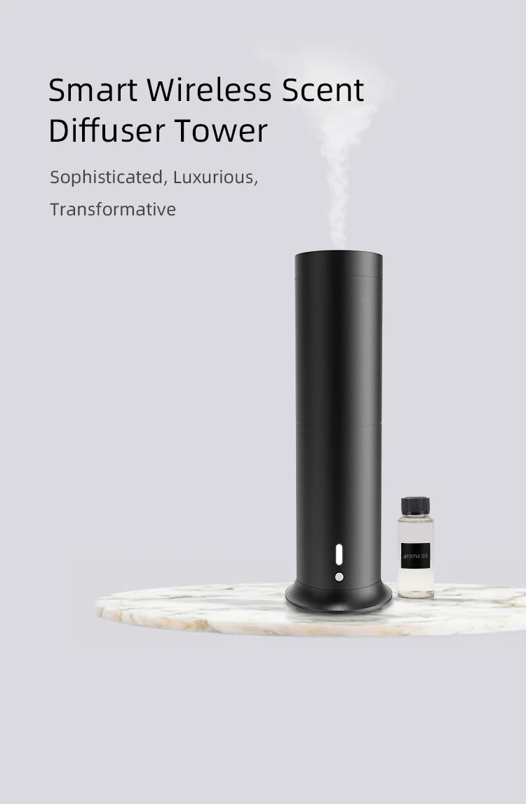 Premium Wireless Charging Tower Aroma Diffuser - Smart & Versatile