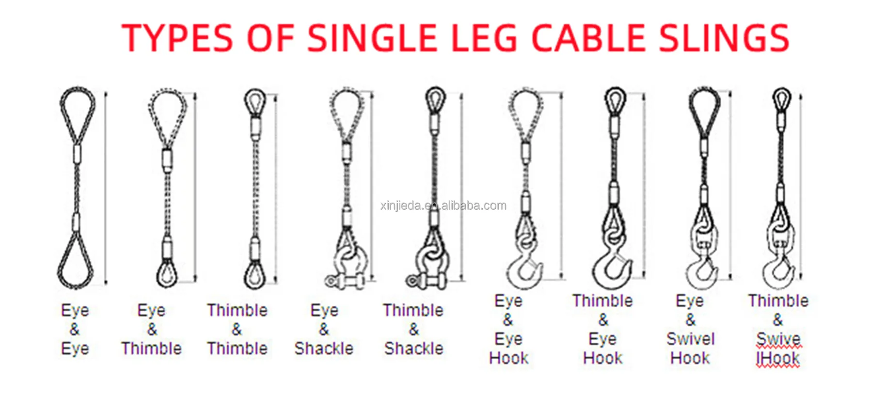 Xinjieda Factory Manufactured Sling Wire Safety Stainless Steel Tethers ...