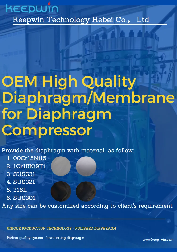 Gas Compressor Parts - Reliable Diaphragm Membrane Solutions