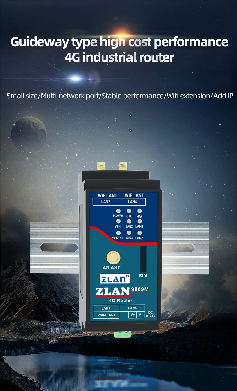 Guide Rail Industrial Antenna 4g Lte Modem Industrial 4g Router With ...