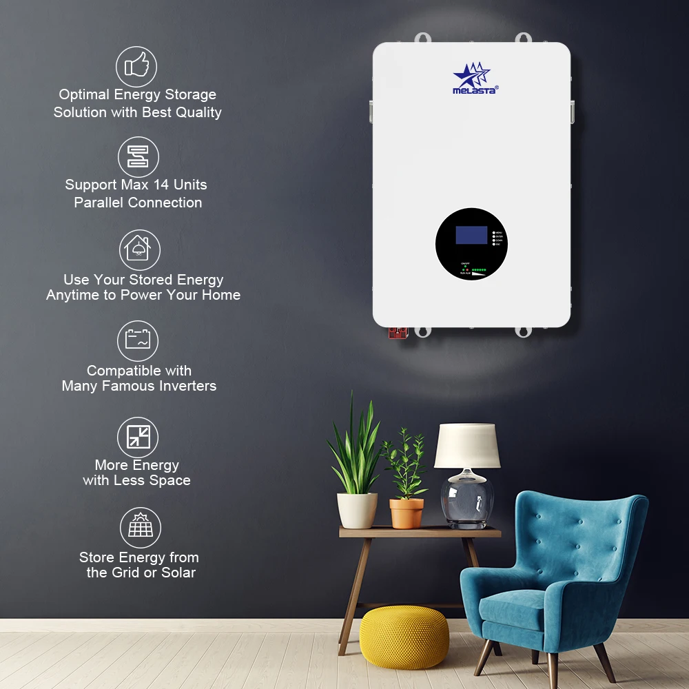 10 Years Warranty Powerwall Lifepo4 Lithium Battery 48v 100ah Tesla ...