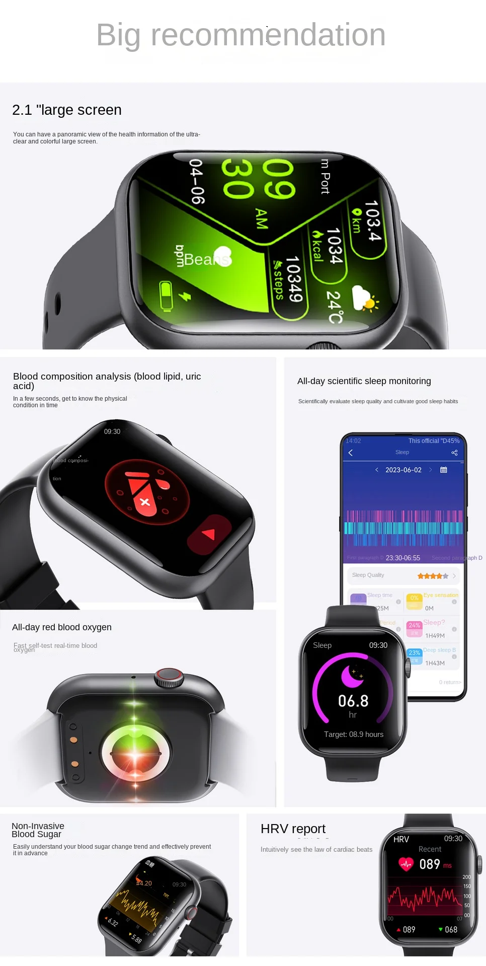 F58 Smart Watch Heart Rate Sleep Monitoring Sports Watch - Buy Smart ...