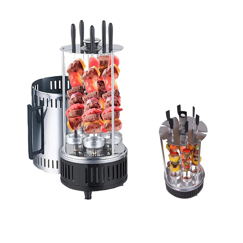 Electric Vertical Griddles Grills Machine Portable BBQ