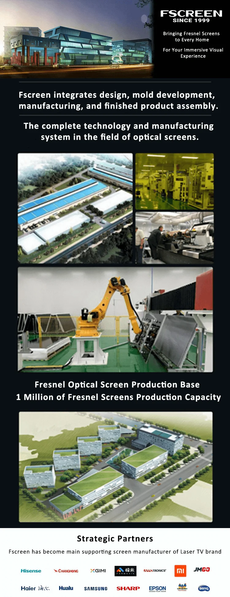 Fscreen Aura Series - 120 Inch Fresnel ALR Projector Screen