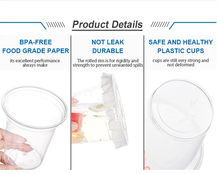 High Barrier Cup - Eco Friendly Disposable Plastic Cups